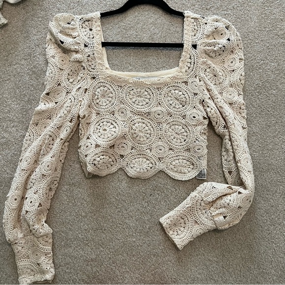 Zara | Tops | Zara Crochet Top | Poshmark